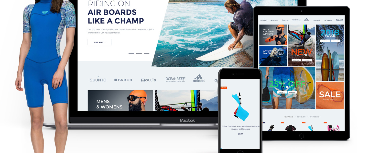 Watersports - Diving Store PrestaShop Theme - TemplateMonster