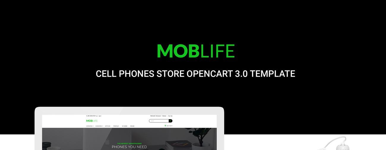 MobLife - Cell Phones Store OpenCart Template