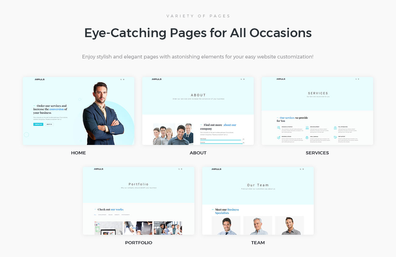 Impuls - Minimal Creative Business WordPress Elementor Theme