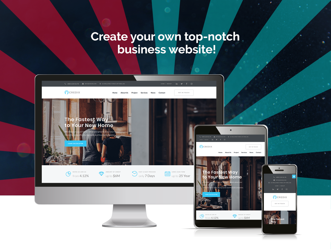 Credix - Finance Multipurpose Minimal WordPress Elementor Theme