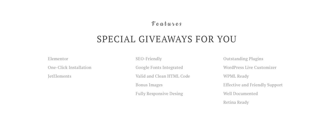 Lady Marry - Photography Ready-to-use Creative WordPress Elementor Theme