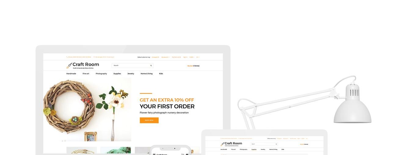 Craft Room - Handmade Responsive Stylish OpenCart Template