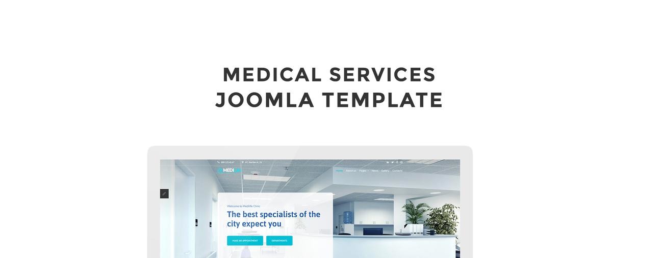 MEDILife - Medical Sticky Menu Modern Joomla Template