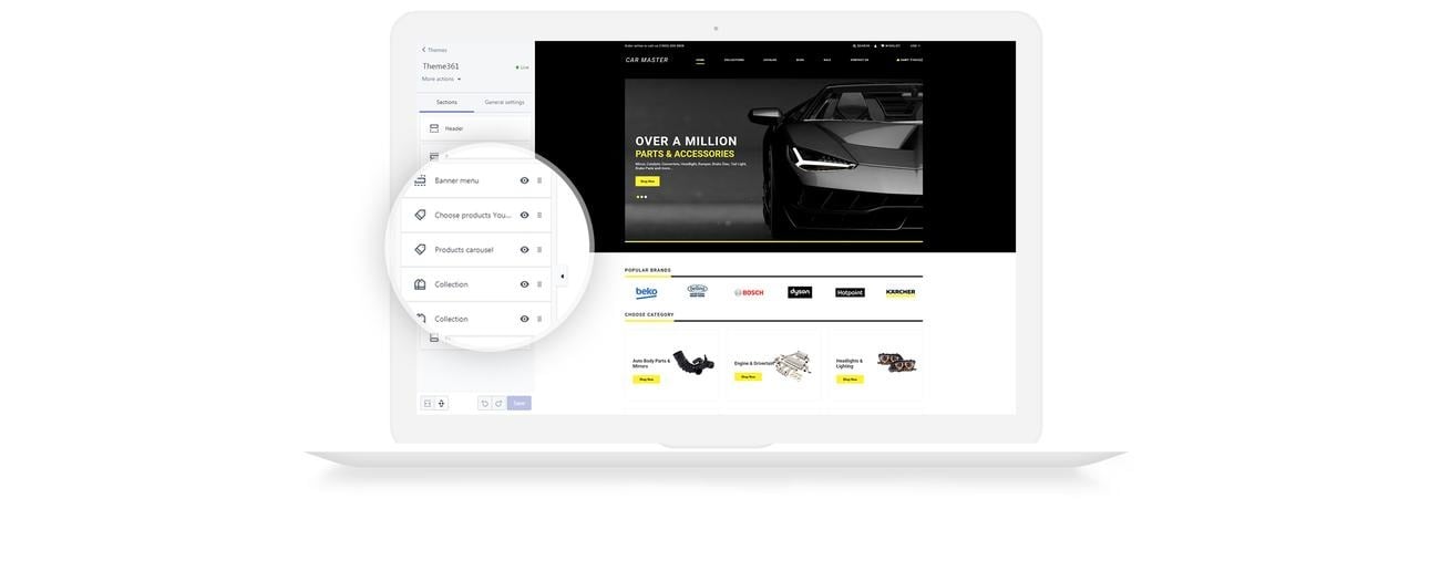 Car Master - Auto Parts Multipage Creative Shopify Theme