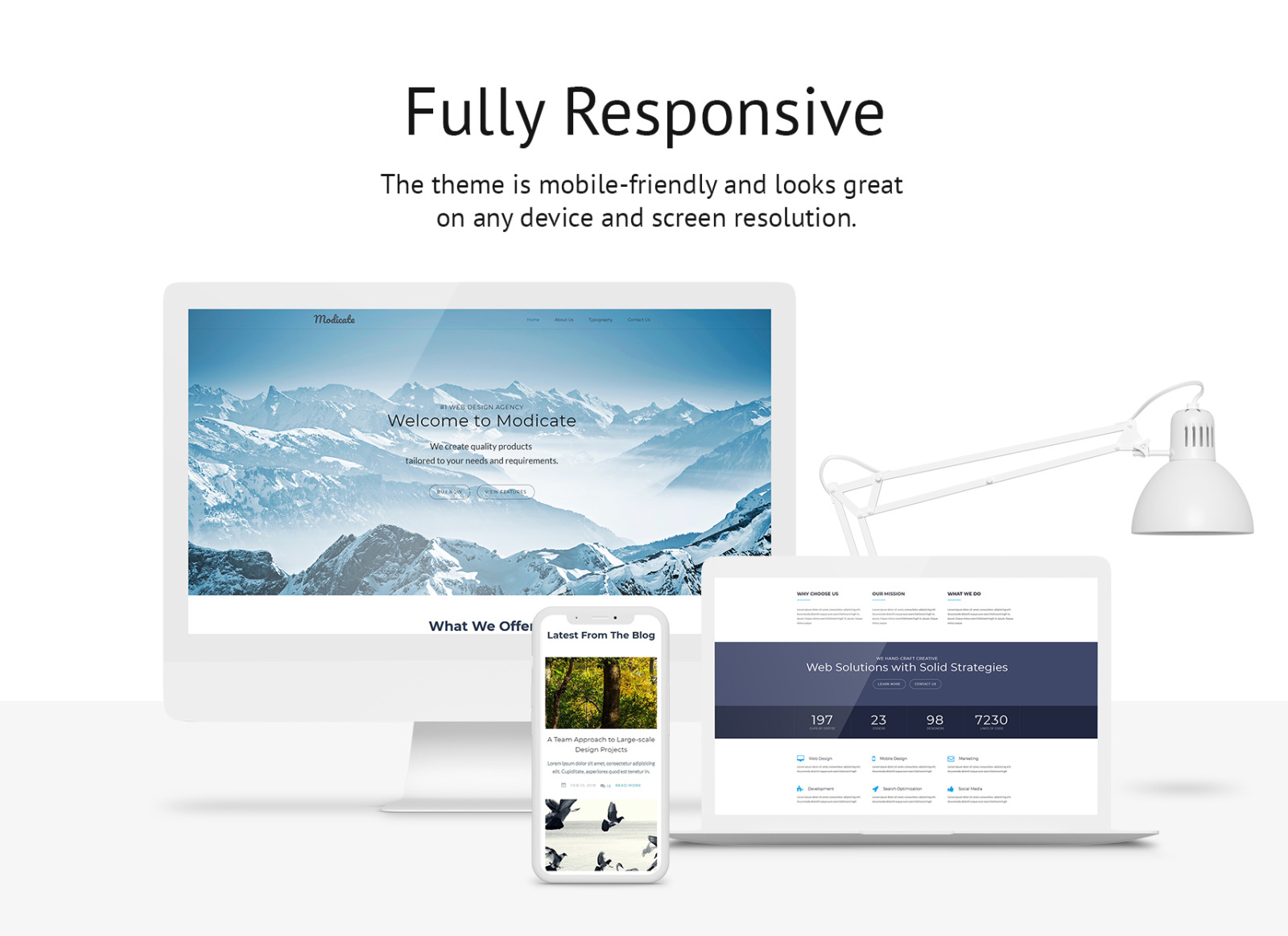 Modicate - Free version HTML Website Template