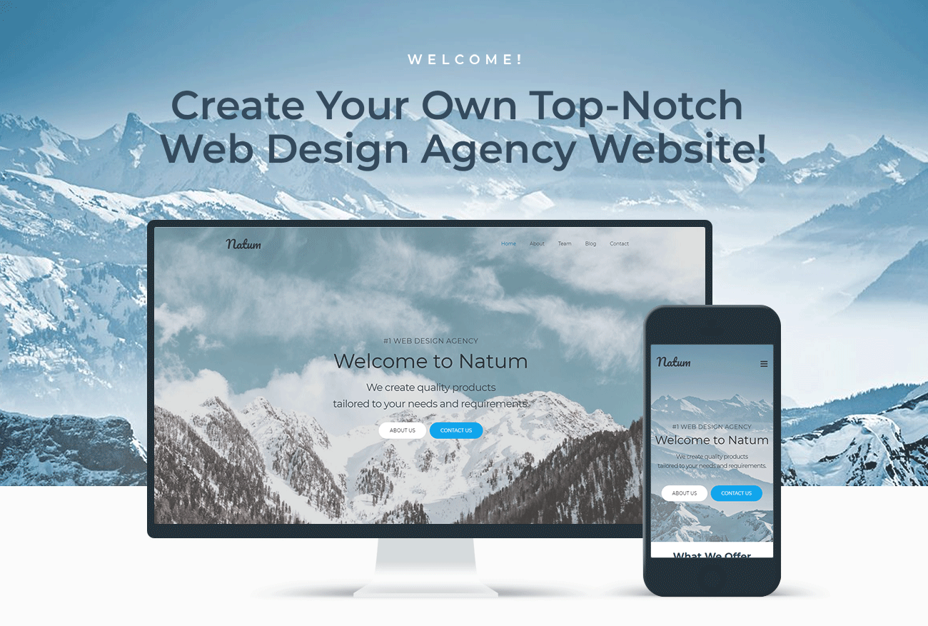 Natum - Web Design Multipurpose Modern WordPress Elementor Theme