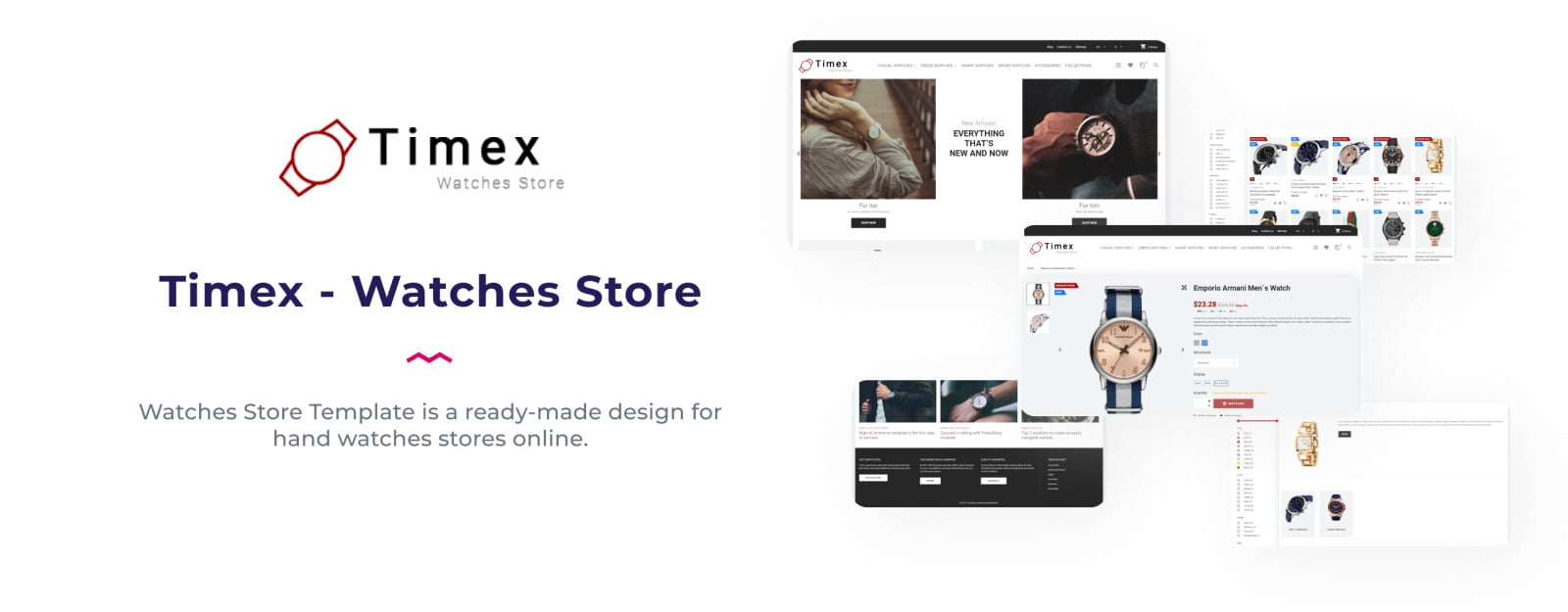 Timex - Watches Store Template PrestaShop Theme