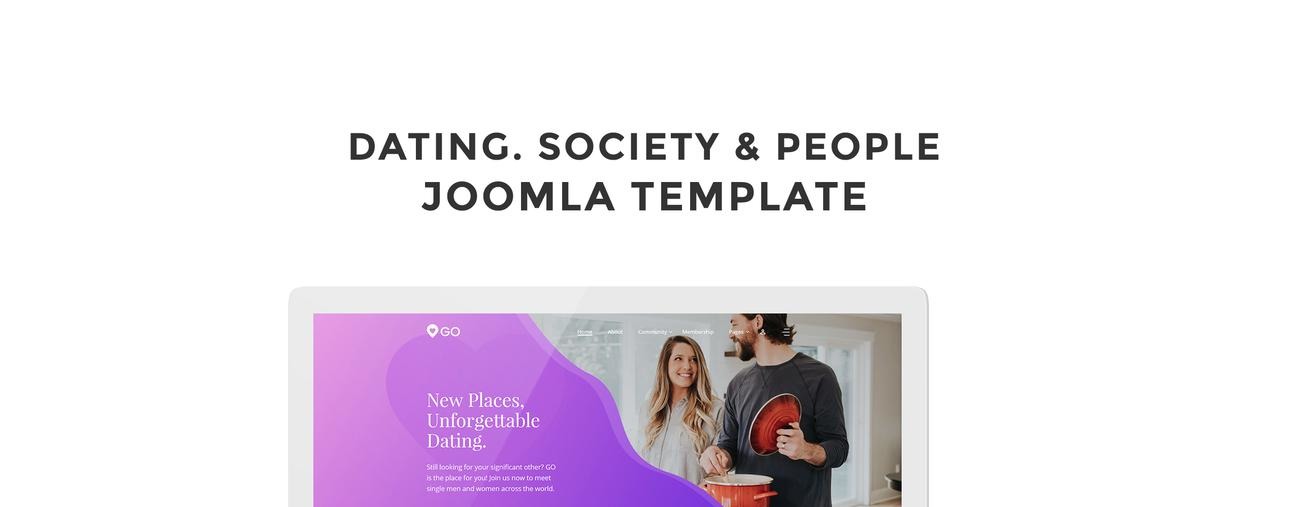 GO - Dating Multipage Elegant Joomla Template