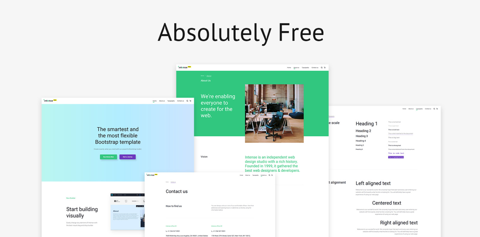Intense Free - Business HTML Website Template