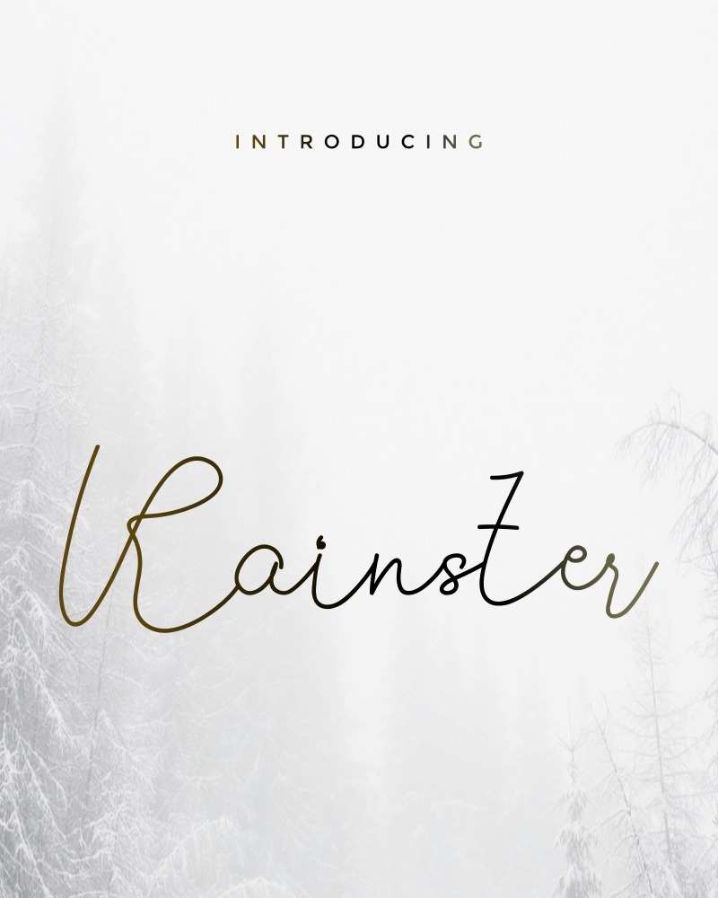 Rainster Font #100050 - TemplateMonster