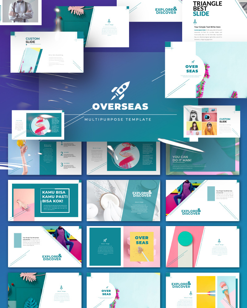 OVERSEAS Presentation PowerPoint template - TemplateMonster
