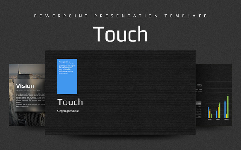 Touch PowerPoint template #100204 - TemplateMonster