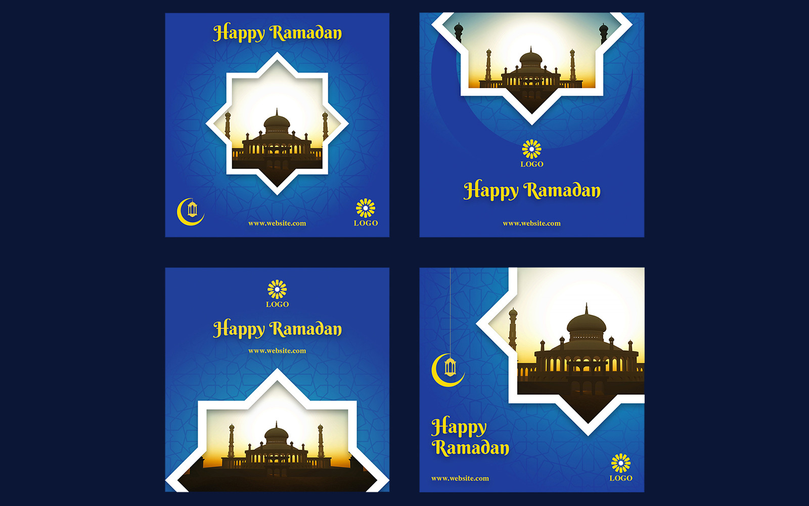 Happy Ramadan Post Social Media Template - TemplateMonster