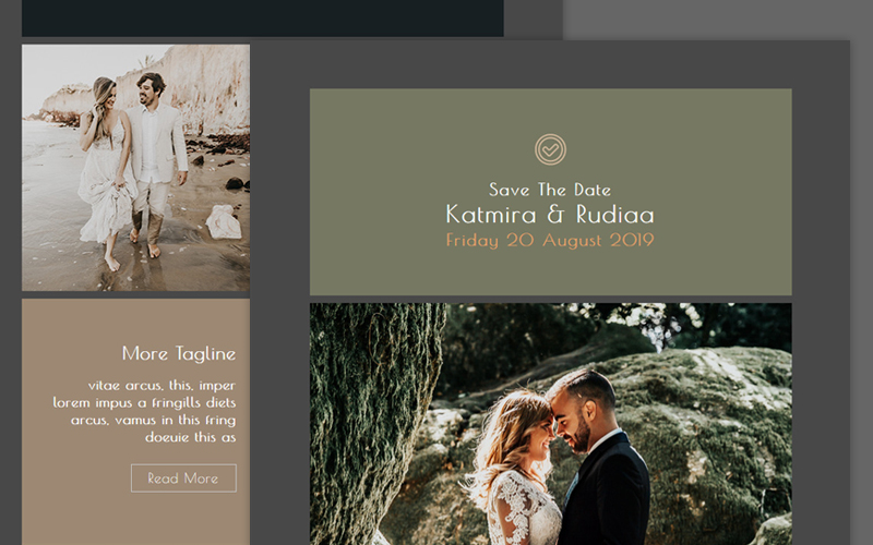Wedding - Responsive Newsletter Template - TemplateMonster