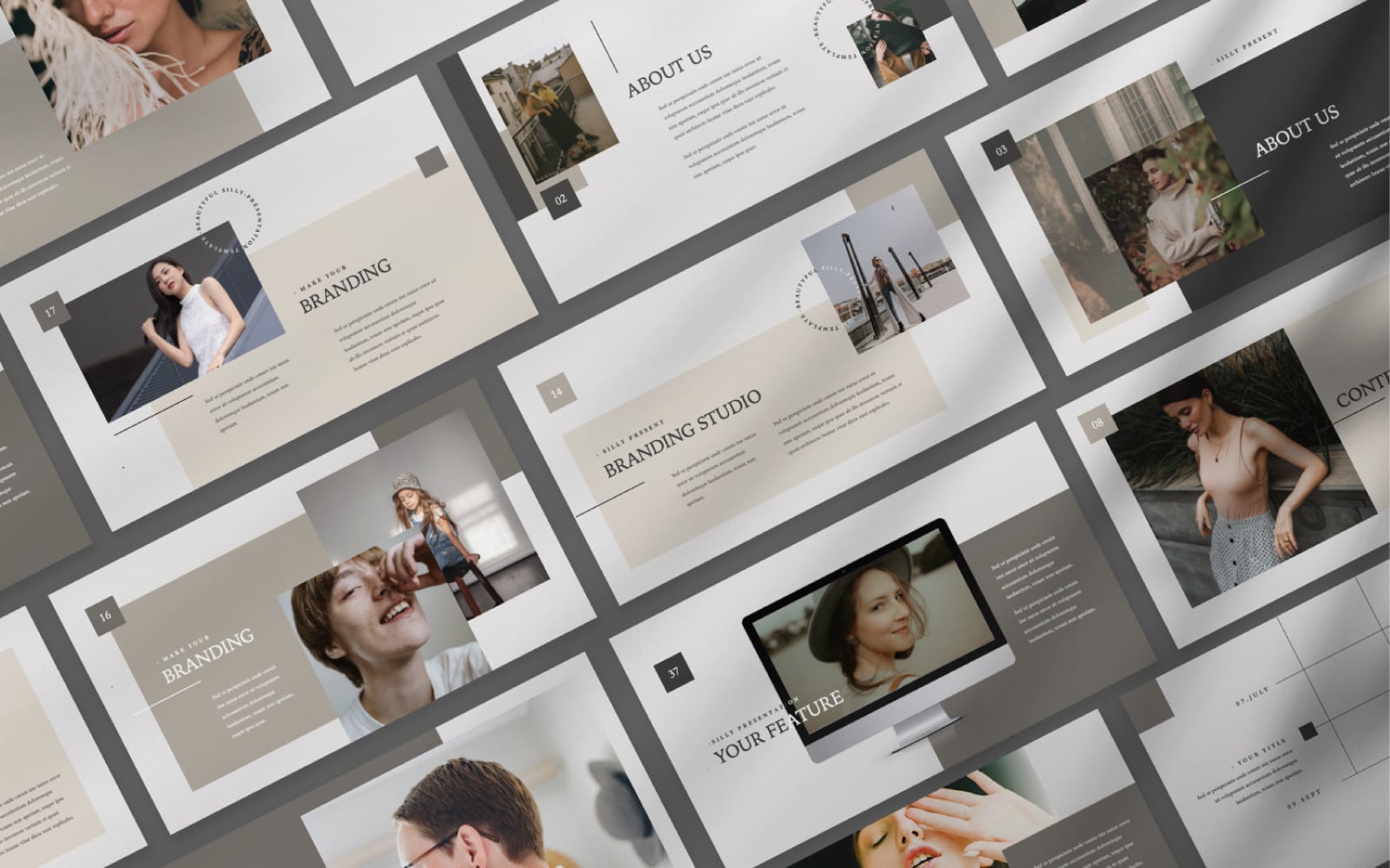 Silly Presentation PowerPoint template - TemplateMonster