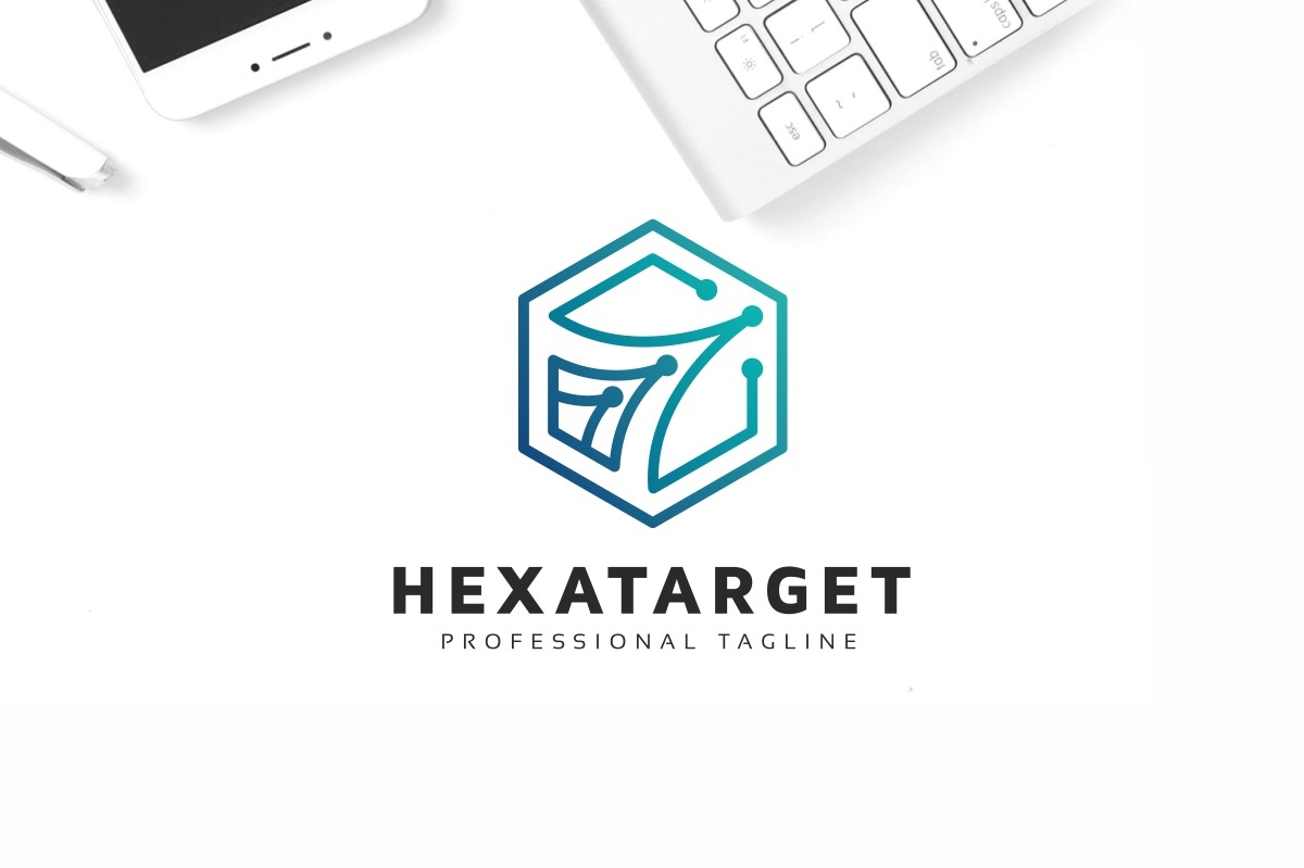 Hexagon Target Logo Template #101160 - TemplateMonster
