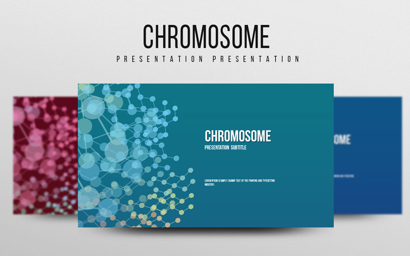 Chromosome PowerPoint template #101203 - TemplateMonster