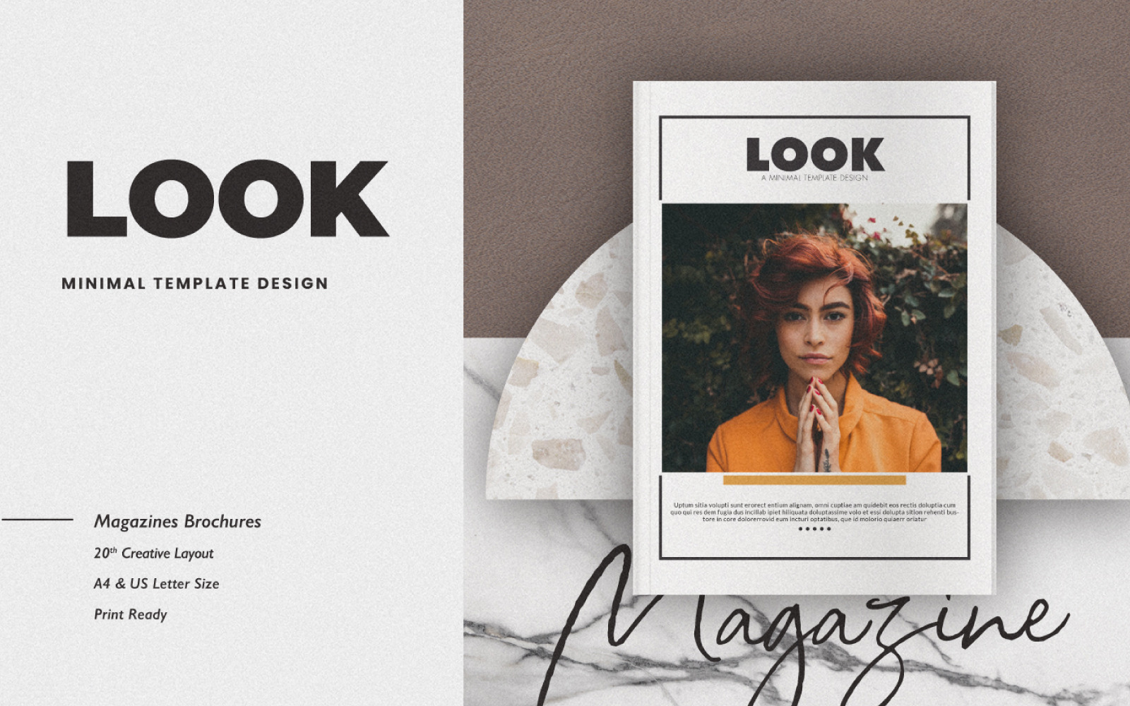 Look Lookbook Magazine Template #101795 - TemplateMonster