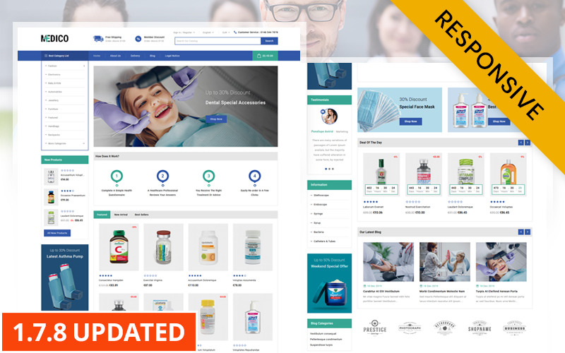 Medico - Medical Store PrestaShop Theme - TemplateMonster