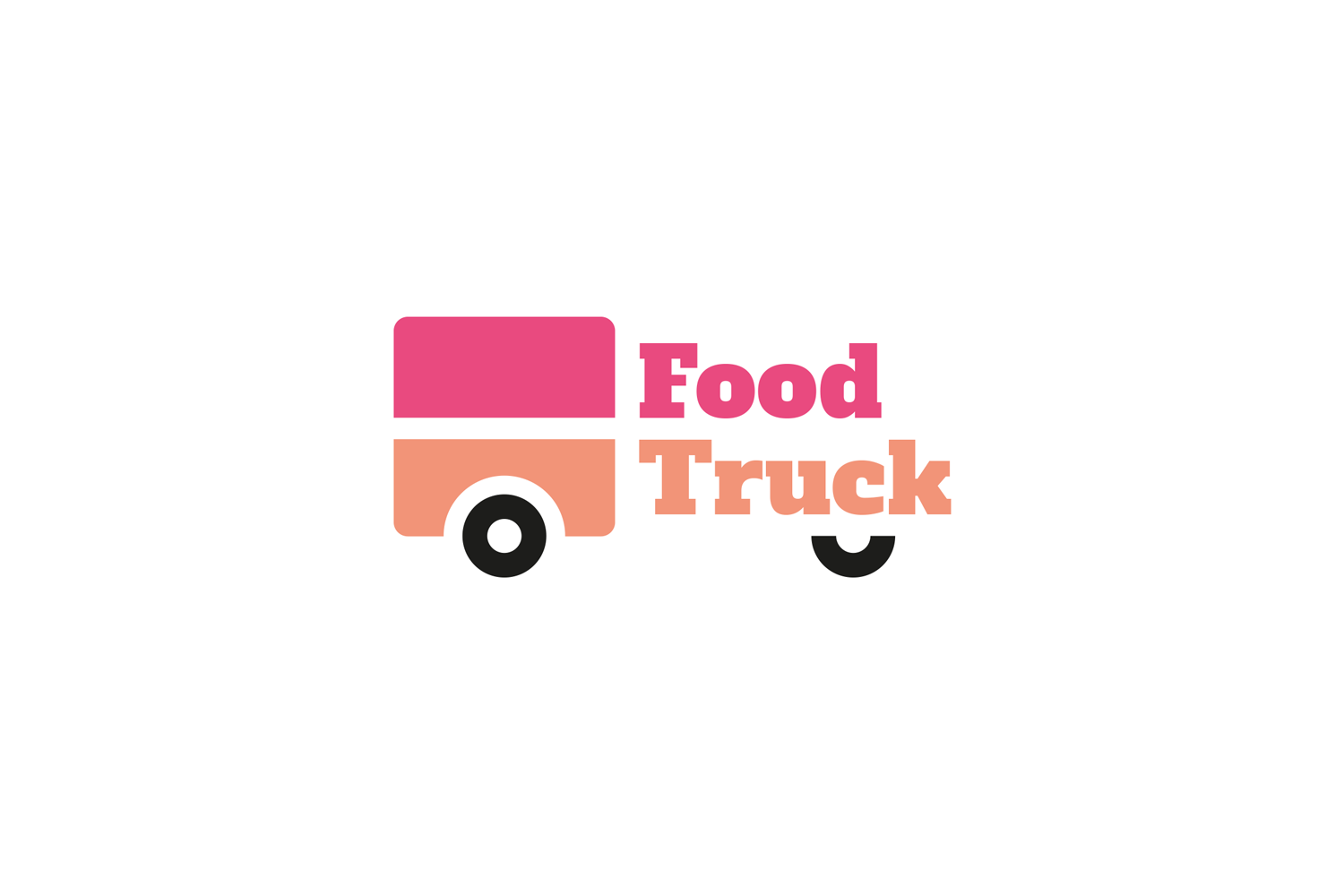 Food Truck Logo Template #102179 - TemplateMonster