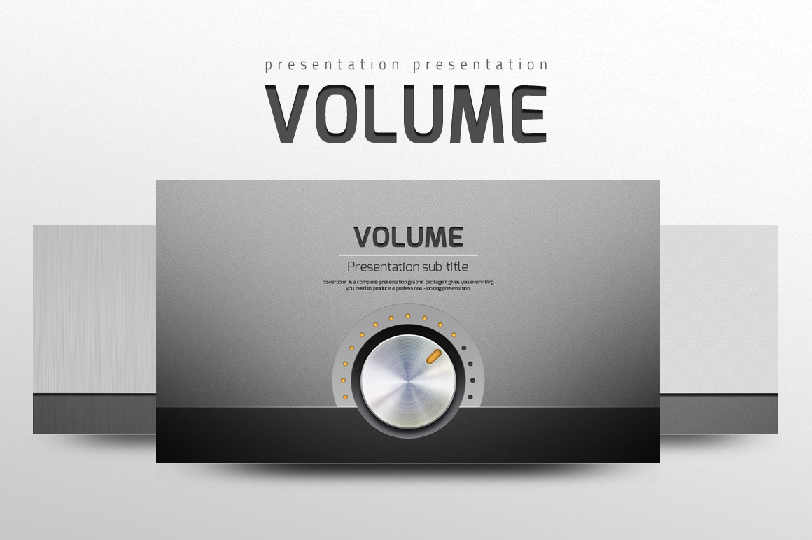 Volume PowerPoint template #102239 - TemplateMonster
