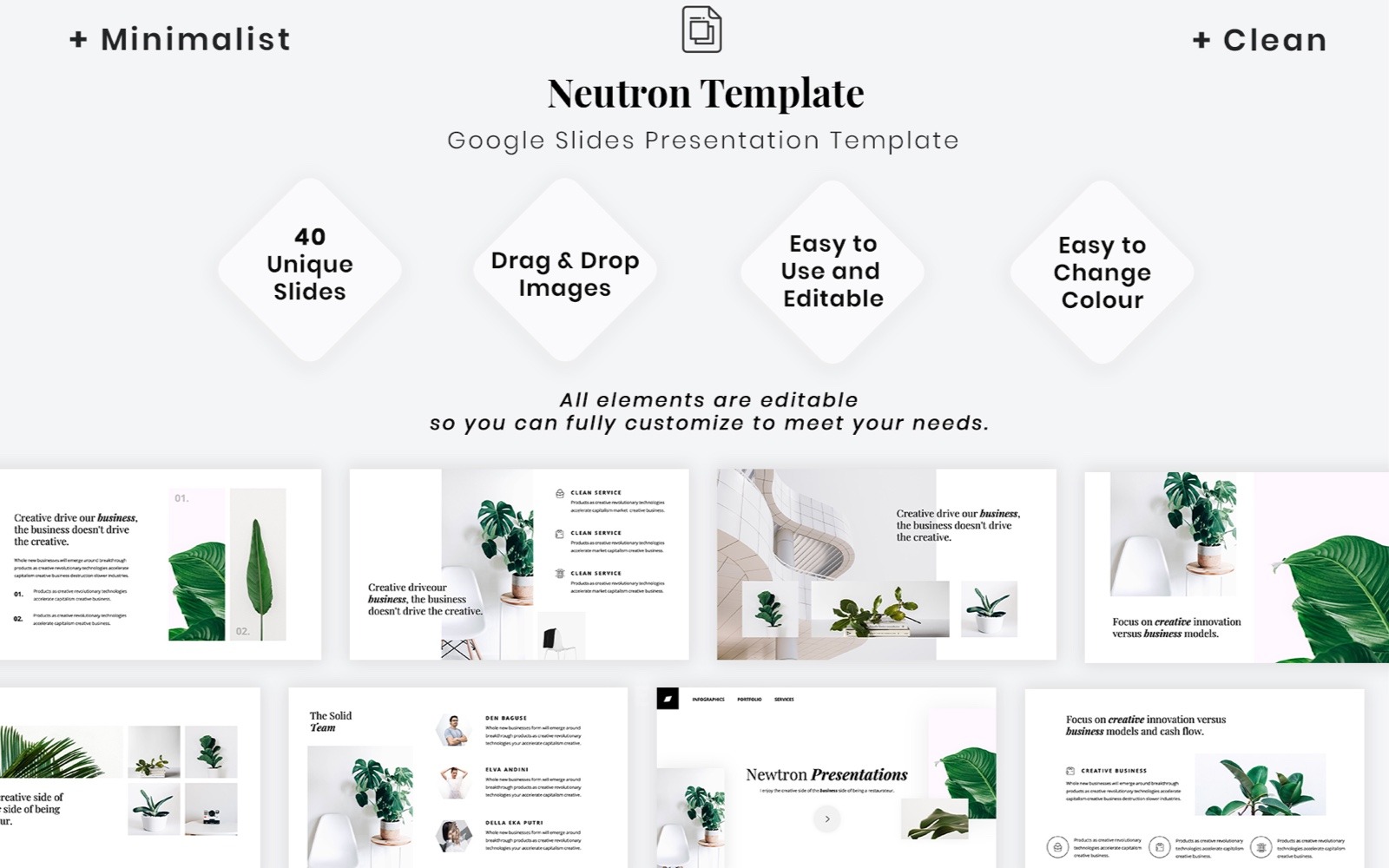 Minimalist - Clean Presentation Template Google Slides