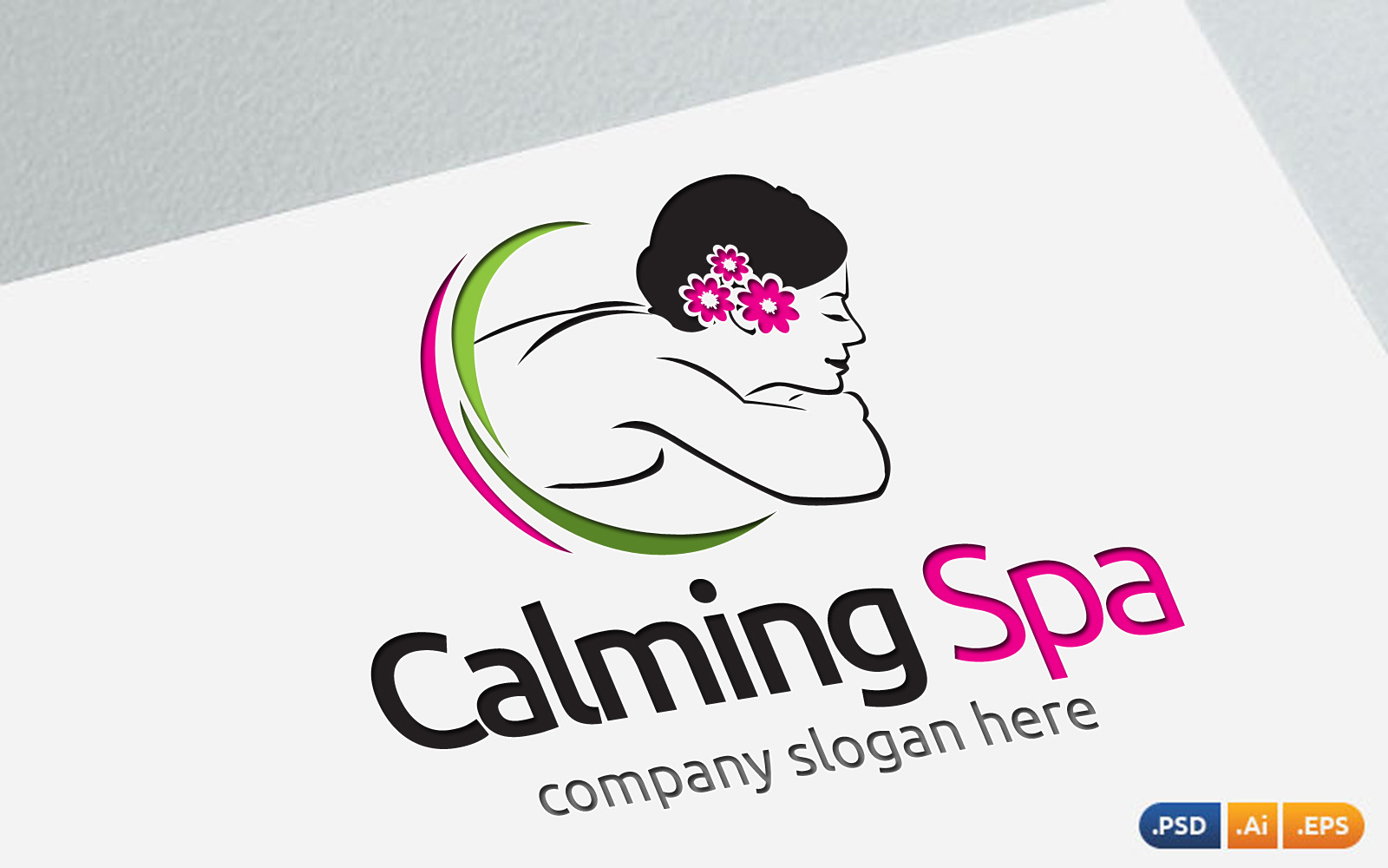 Calming Spa Logo Template #102850 - TemplateMonster