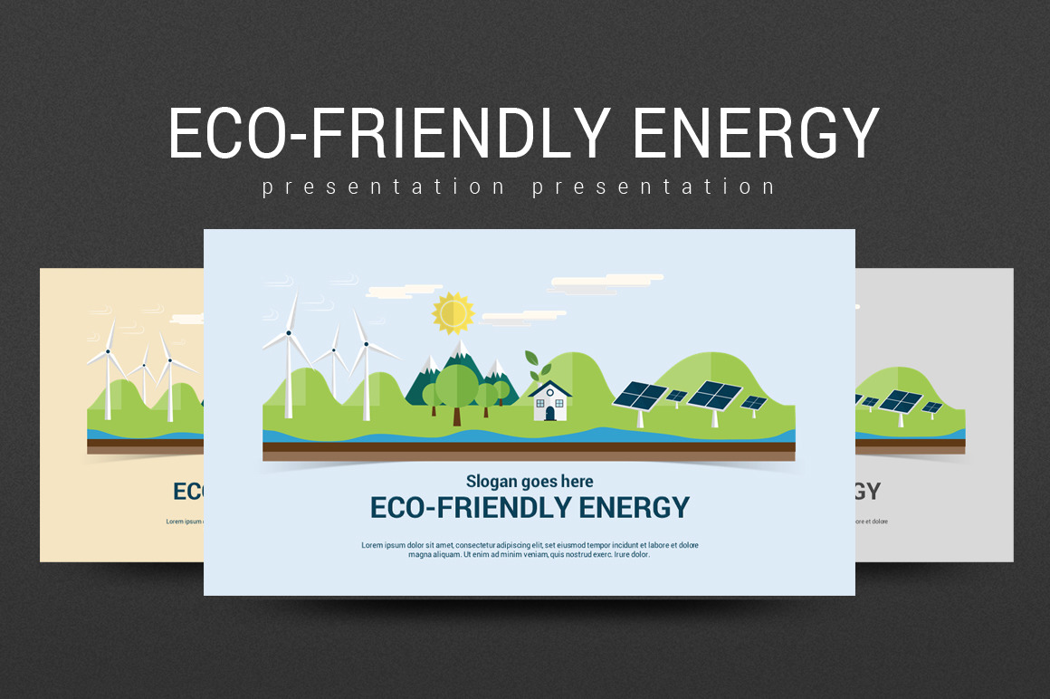 Eco-Friendly Energy PowerPoint template - TemplateMonster