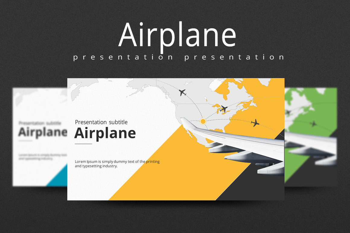 Flight PPT PowerPoint template #103077 - TemplateMonster