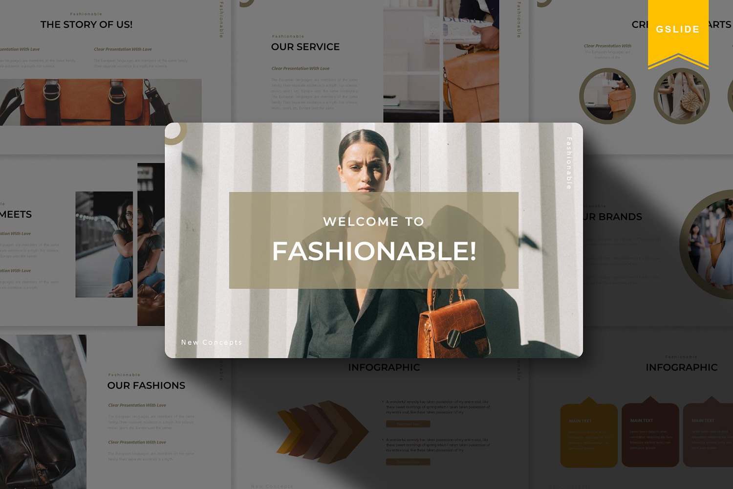 Fashionable | Google Slides #103385 - TemplateMonster