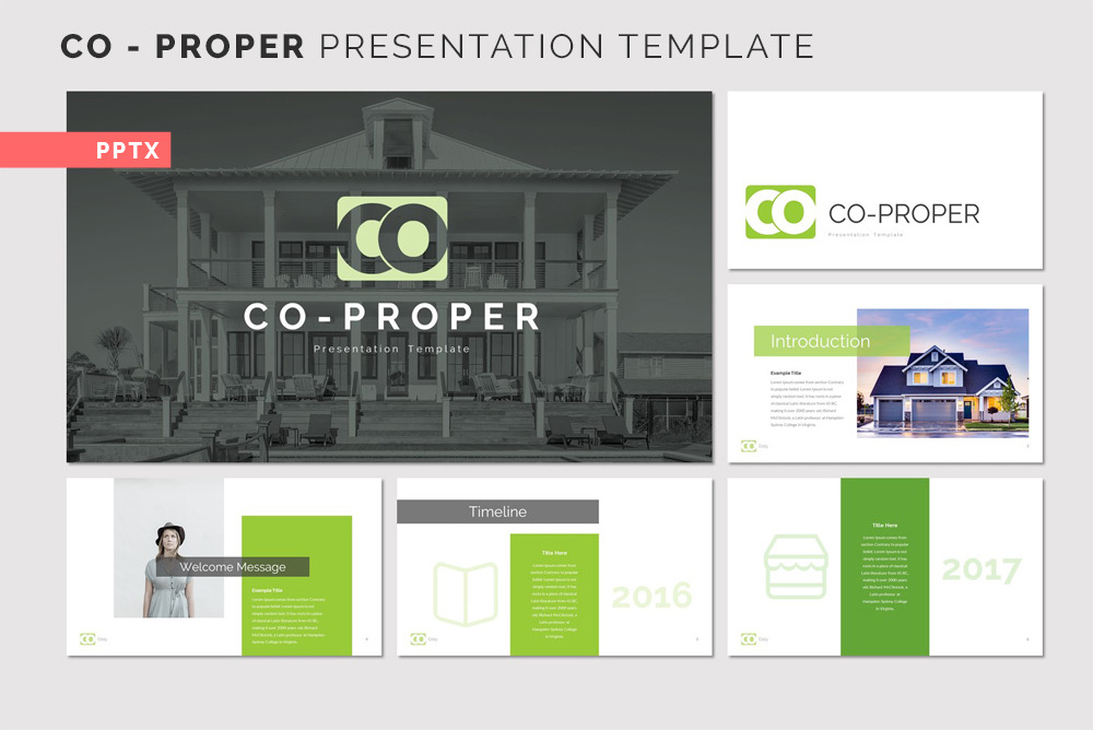 CO - PROPER PowerPoint template #103436 - TemplateMonster