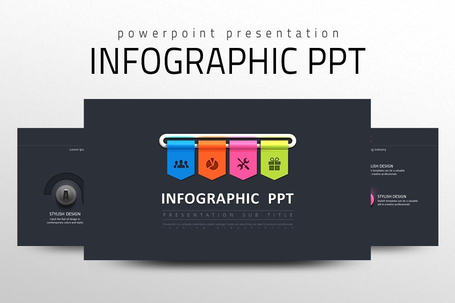 Infografica modello PPT PowerPoint #103416 - TemplateMonster