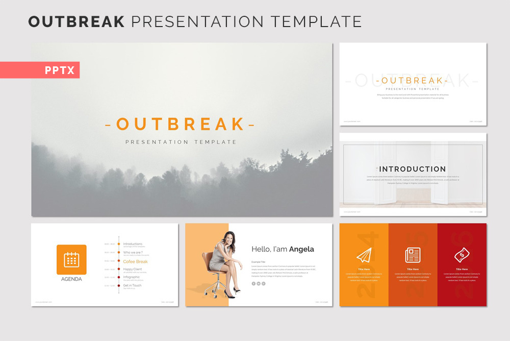 OUTBREAK Presentation PowerPoint template - TemplateMonster