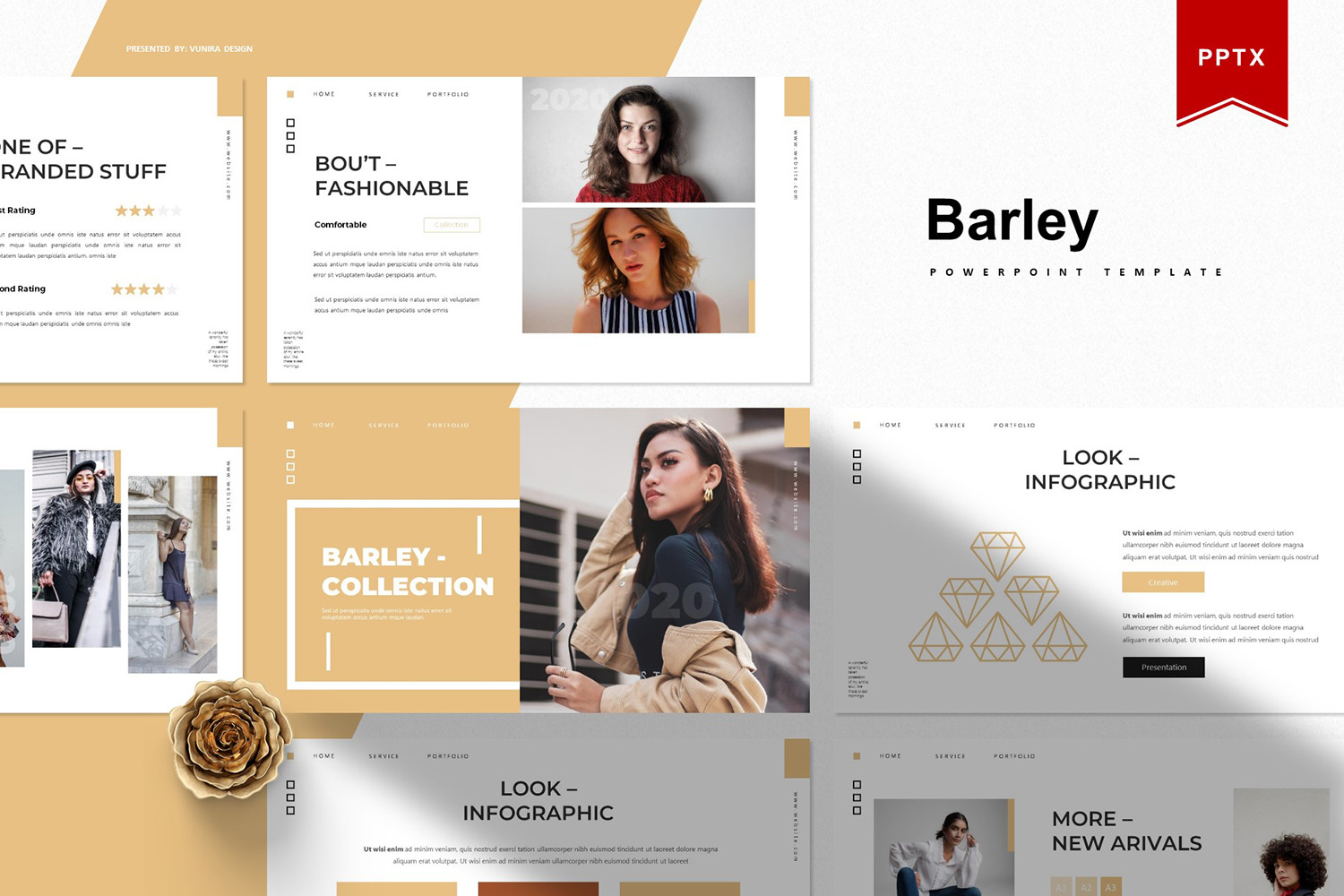 Barley | PowerPoint template #103685 - TemplateMonster