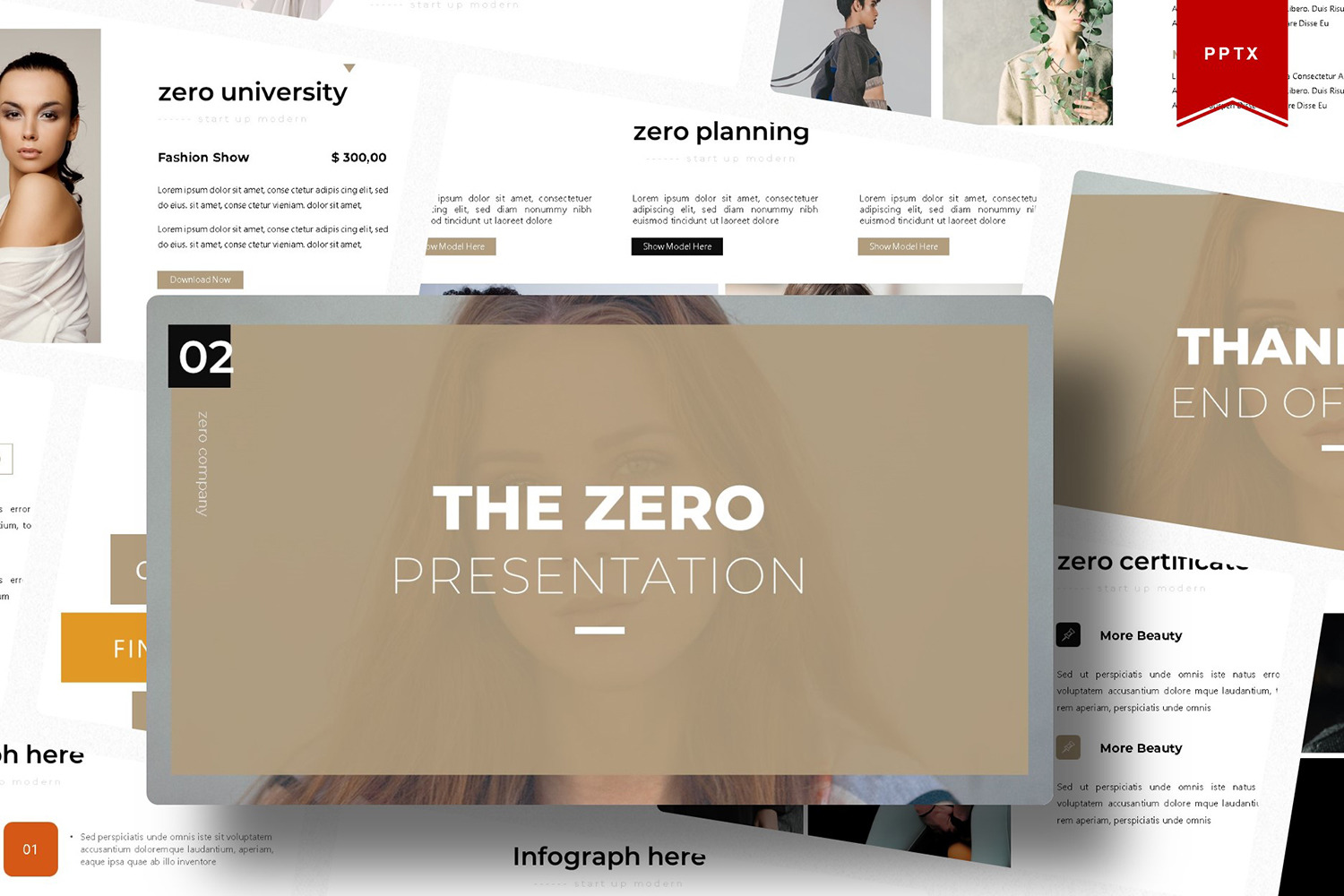 The Zero | PowerPoint template #103703 - TemplateMonster
