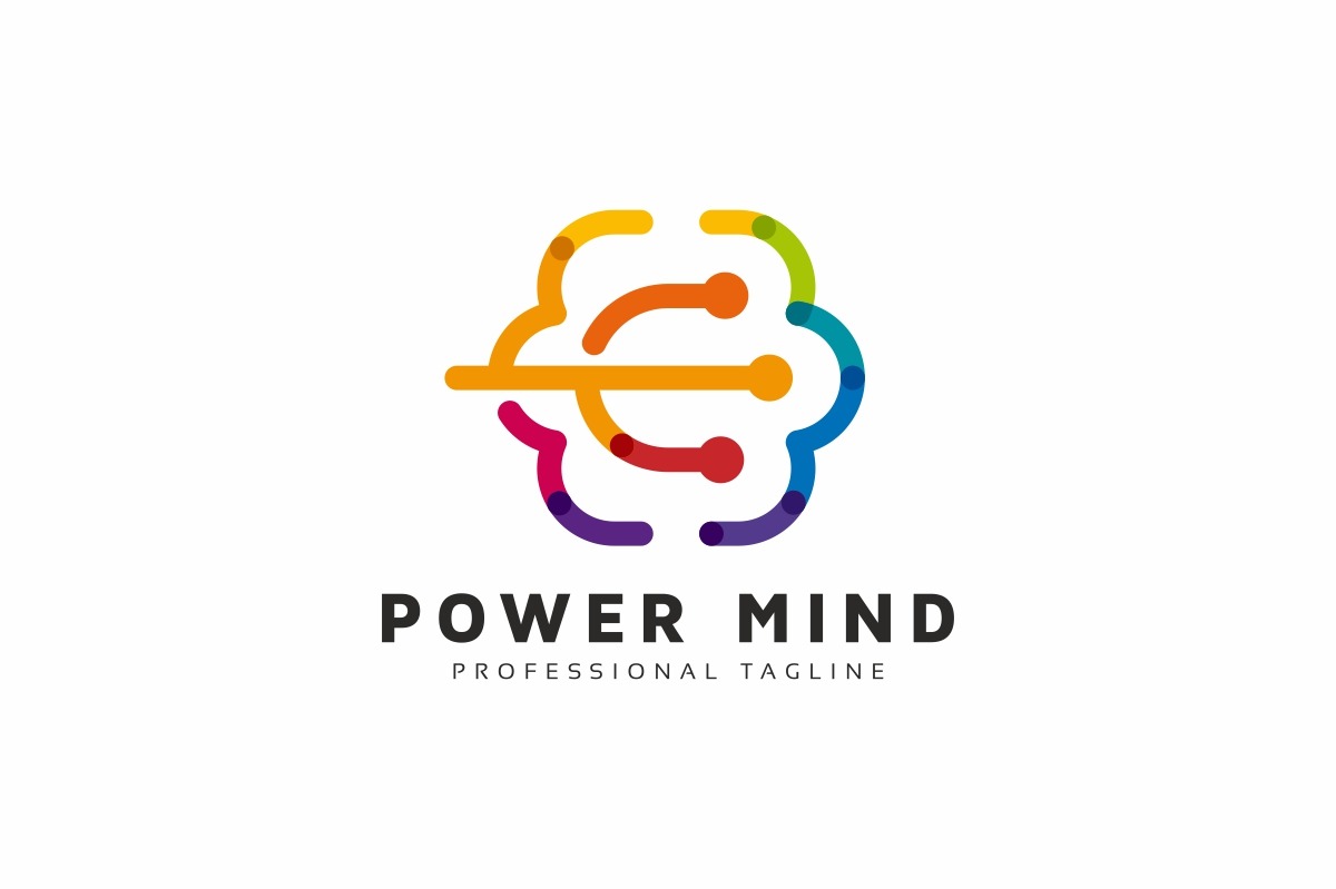 Power Mind Logo Template #104211 - TemplateMonster