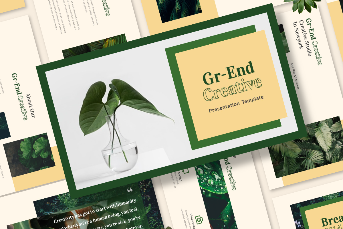Modelo de PowerPoint criativo final #105331 - TemplateMonster