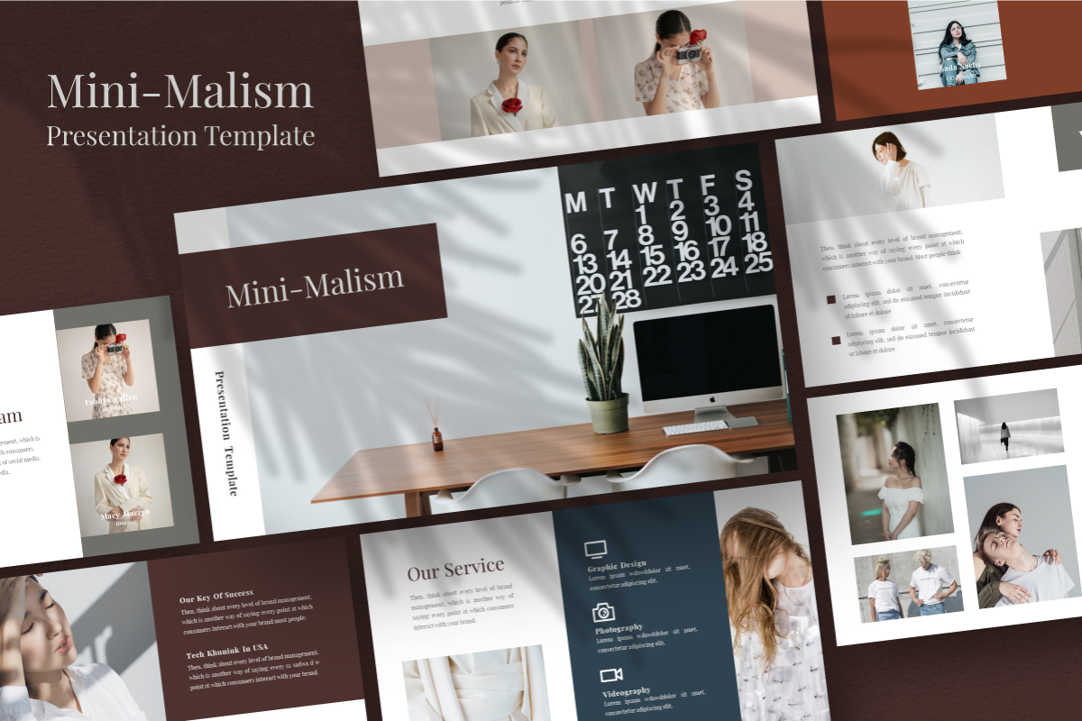 Mini-Malism Multipurpose PowerPoint template