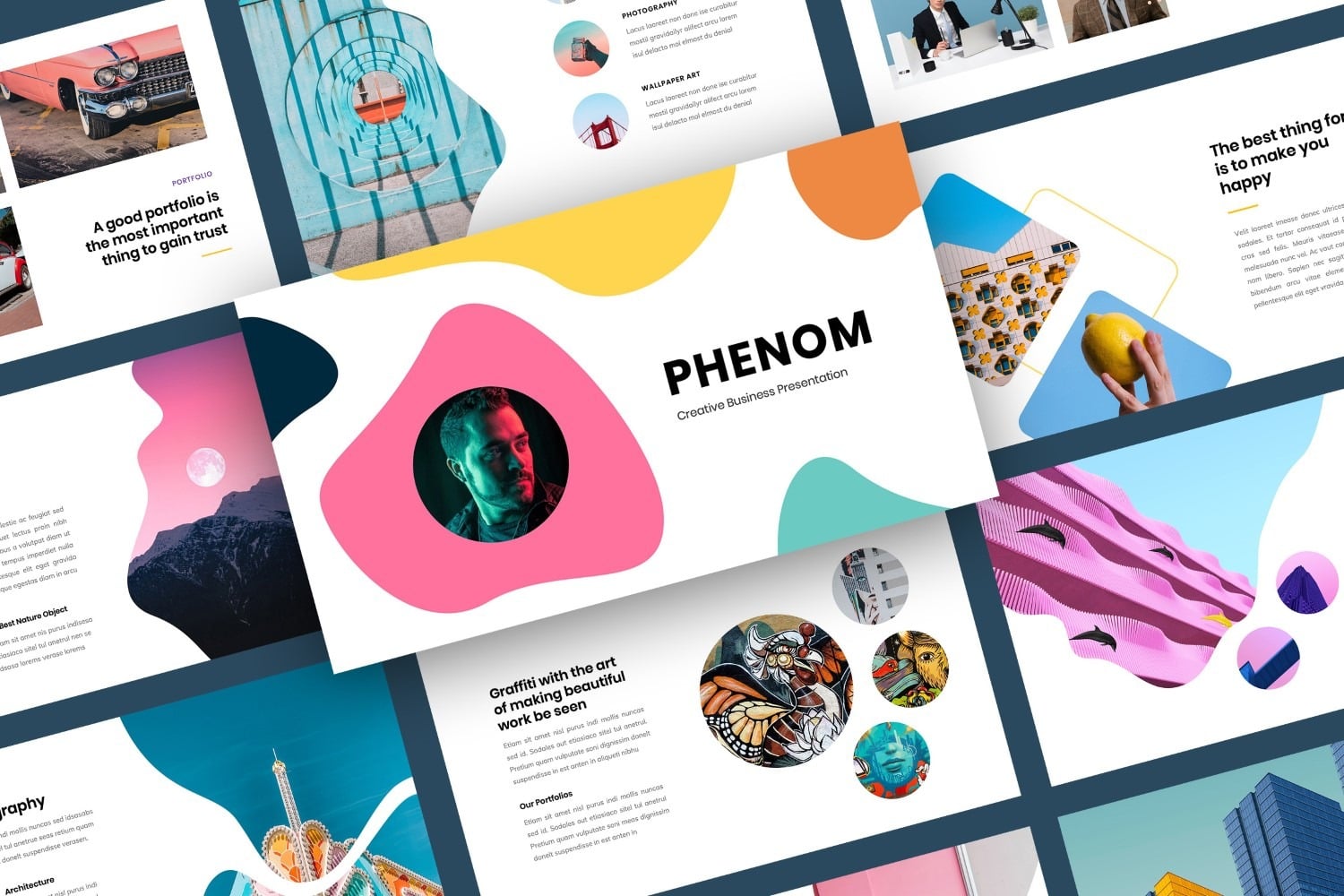 Phenom Creative Business Presentation PowerPoint template