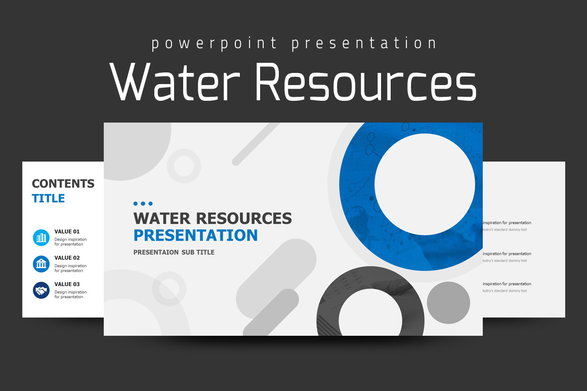 Modèle PowerPoint de présentation des ressources en eau