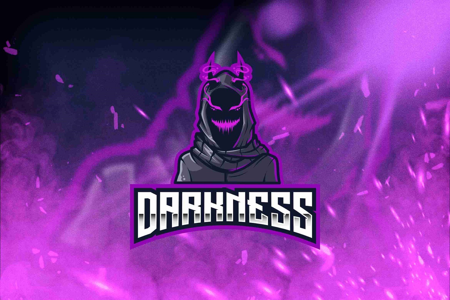 Darkness Esport Logo Şablonu #110100 - TemplateMonster
