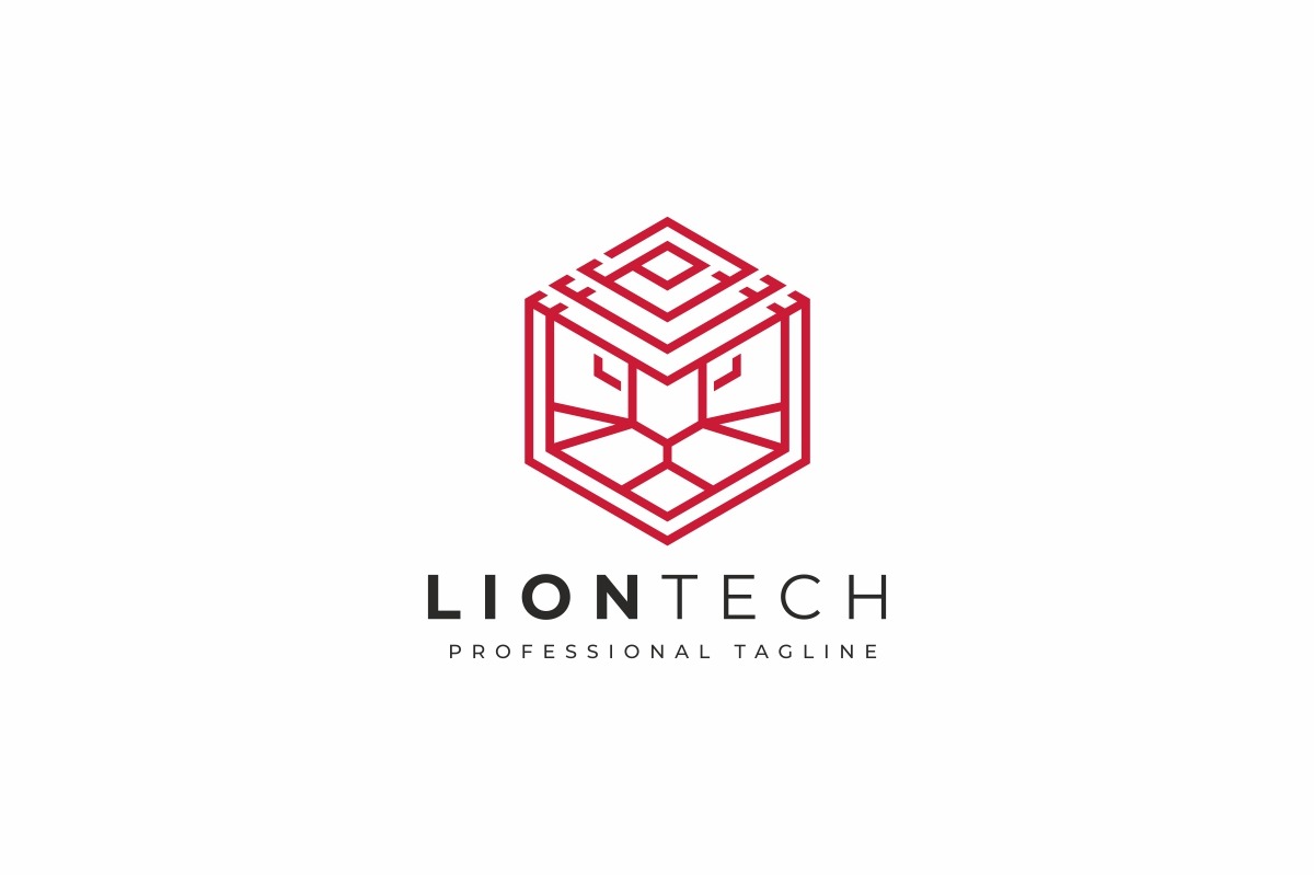 Lion Tech Logo Template #110316 - TemplateMonster