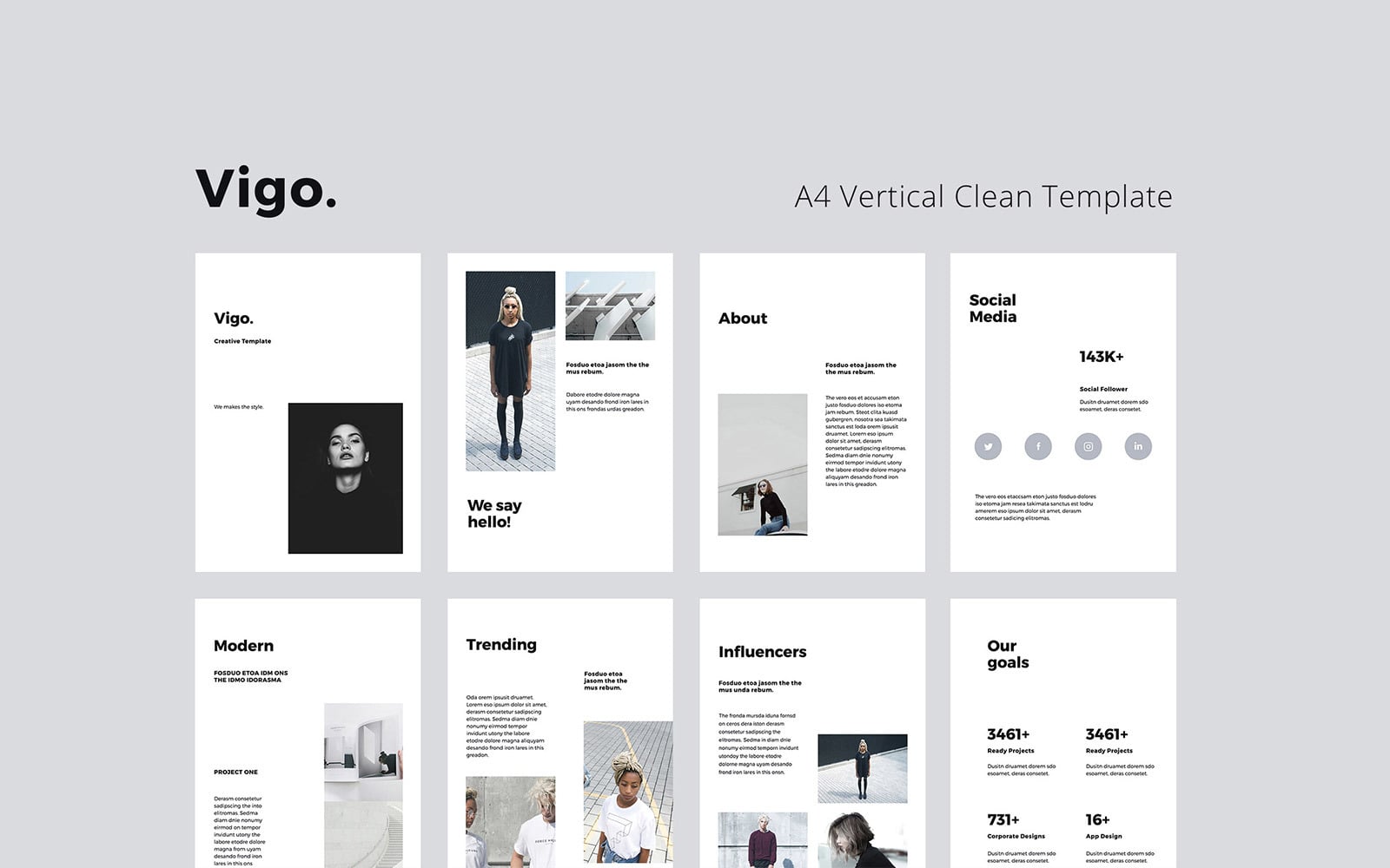 COSA - A4 Vertical PowerPoint template - TemplateMonster