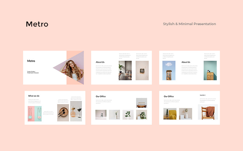 Metro - Presentation PowerPoint template - TemplateMonster