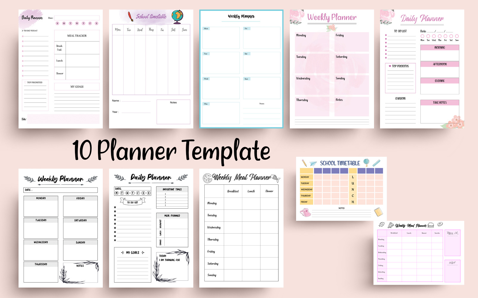 Planner Bundle - Corporate Identity Template