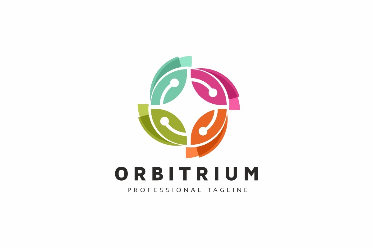 Rotation Leaves Logo Template #112076 - TemplateMonster