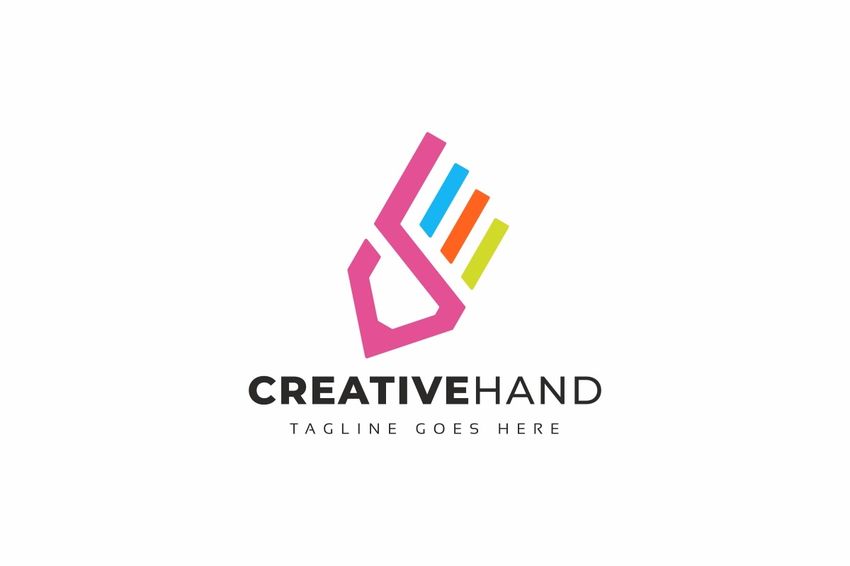 Creative Hand Logo Template #112389 - TemplateMonster