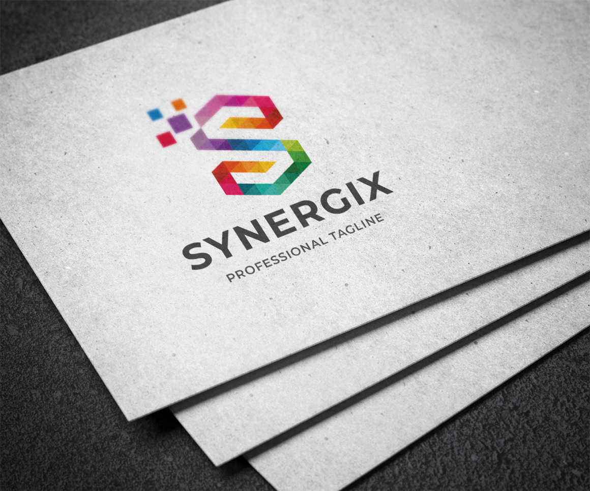 Synergix Letter S Logo Template #113408 - TemplateMonster