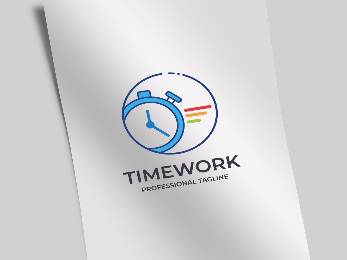Time Work Logo Template #114440 - TemplateMonster