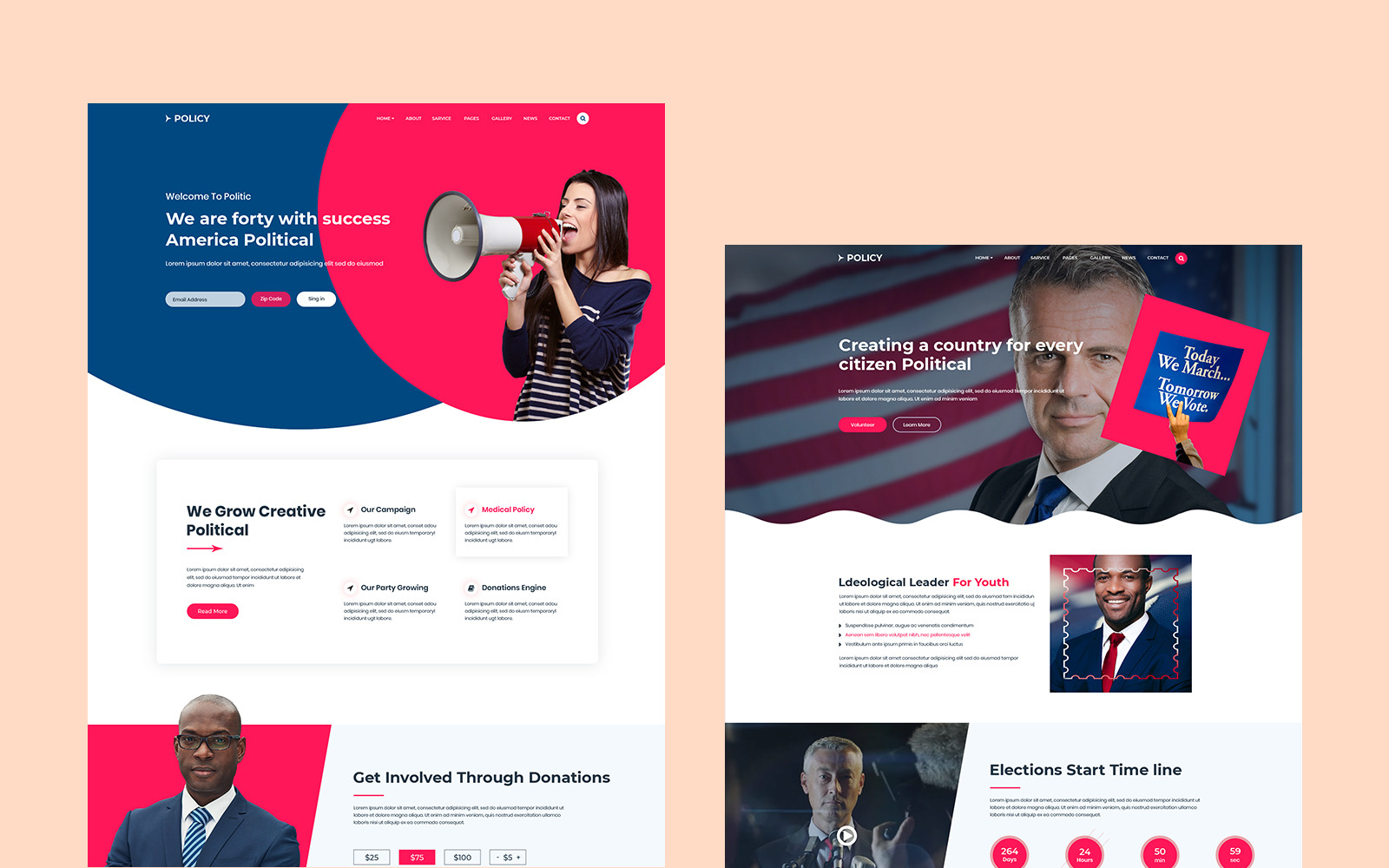 Policy -Political HTML Website Template - TemplateMonster